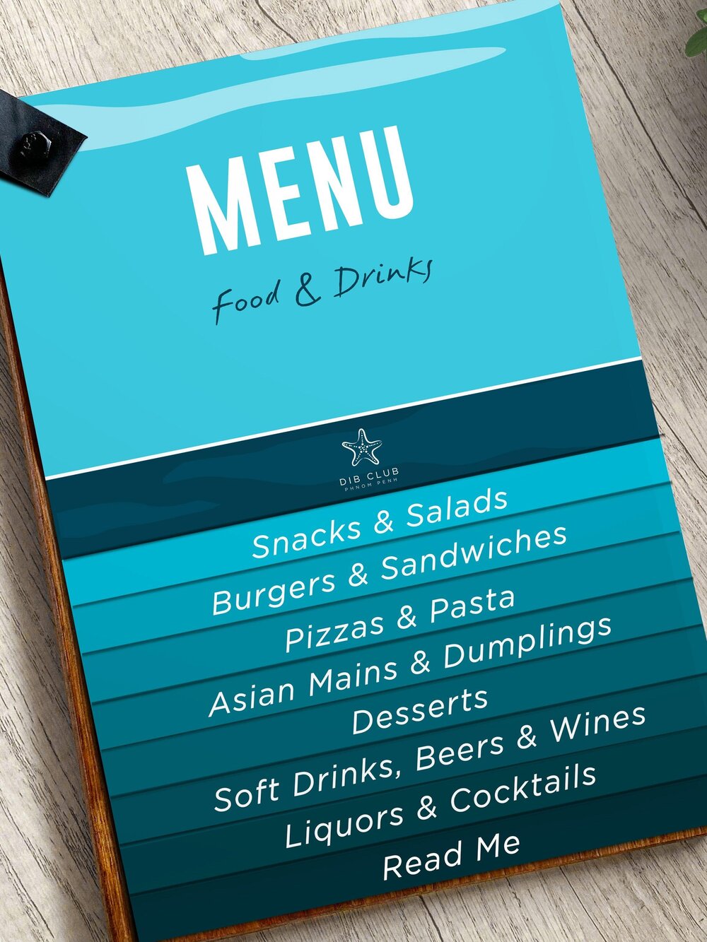 Food and Drink Menus | DIB Club